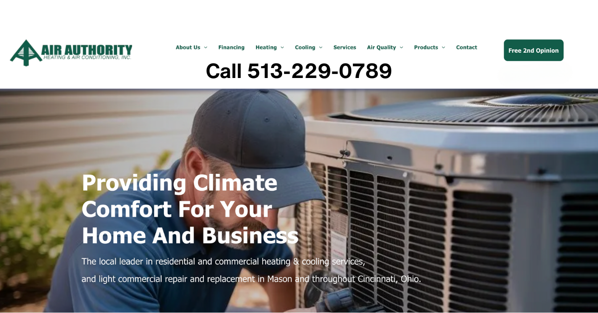 Air Authority - Cincinnati Ohio Heating and Cooling Services and Light ...