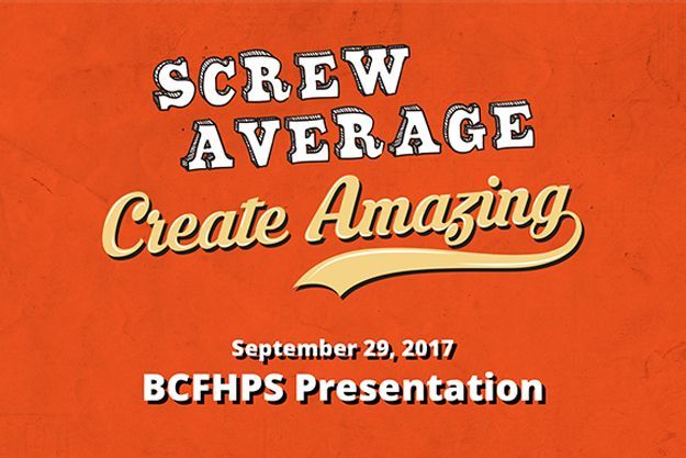 Live Presentation - Screw Average Create Amazing