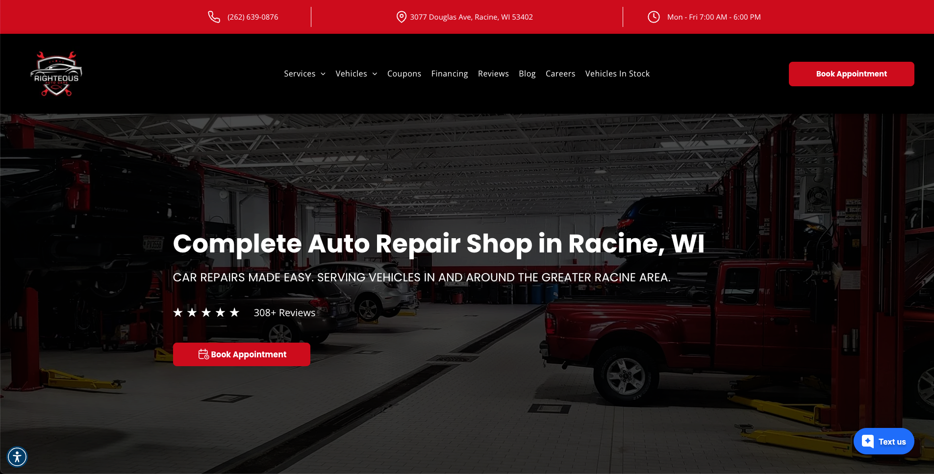 Righteous Auto Care - Auto Repair Mechanics in Racine, WI