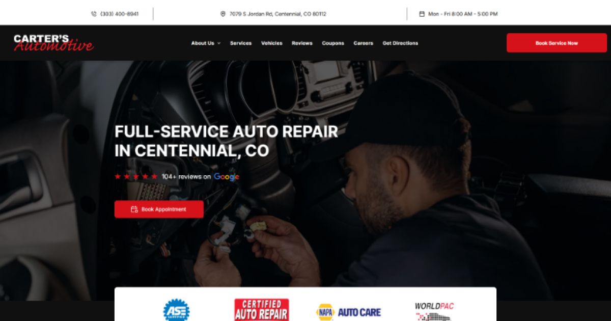 Auto Repair in Englewood, CO | Carter's Automotive