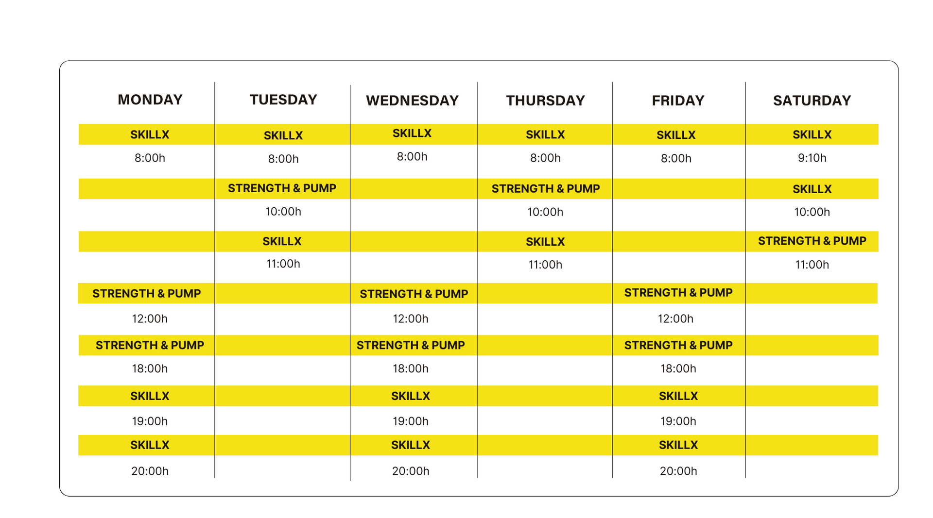 SkillX Group Class | Sky Experience