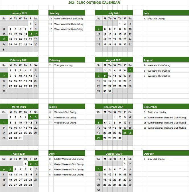 Cape Land Rover Club Calendar