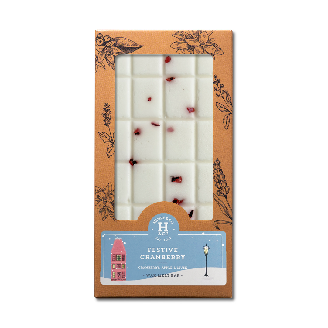 Festive Cranberry Artisan Wax Melt Bar