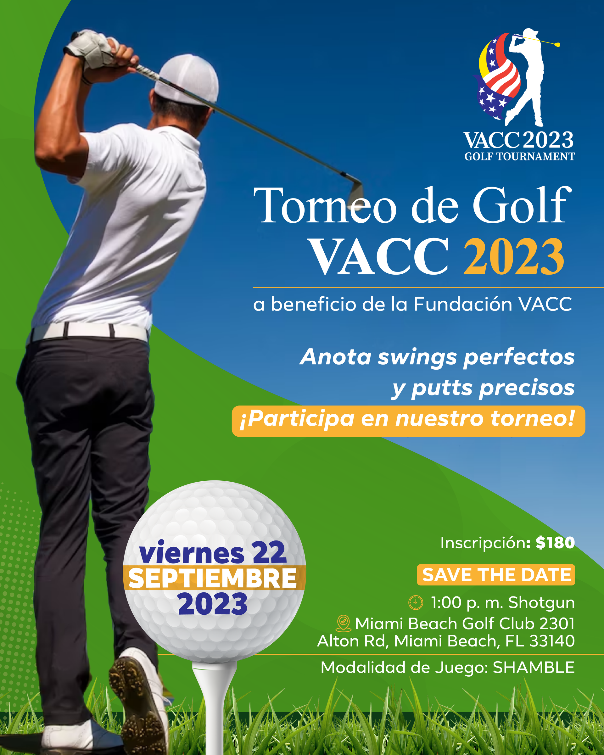 Invitación al Torneo de Golf VACC 2023: Un Evento a Beneficio de la ...