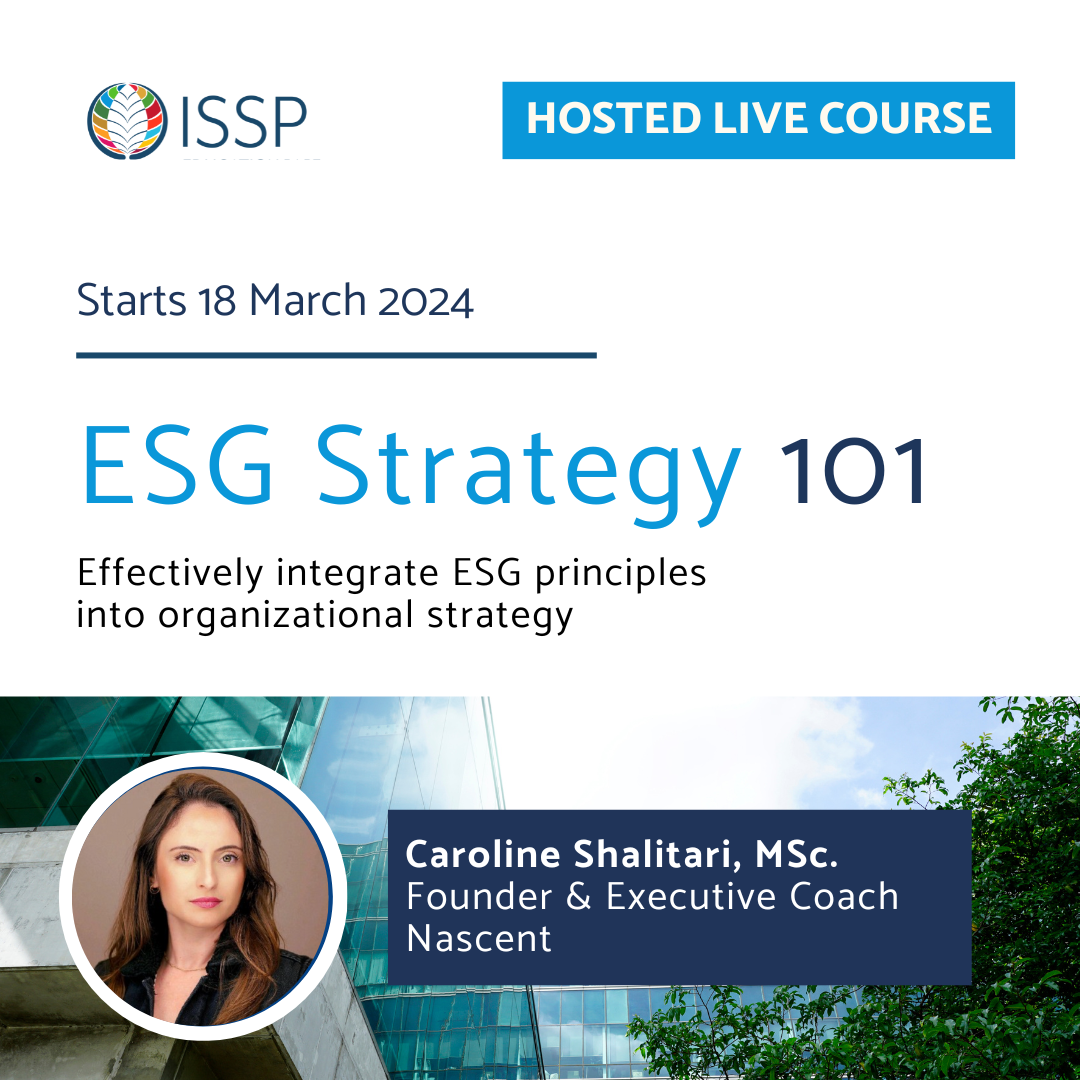 ISSP - Live Course: ESG Strategy 101