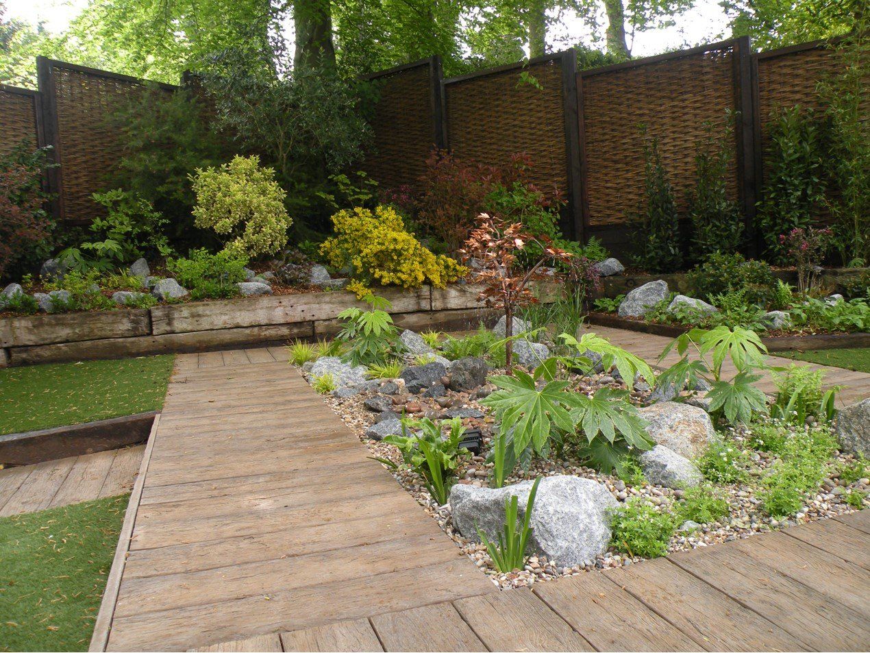 Rustic woodland garden design | ARC Landscapes Ltd