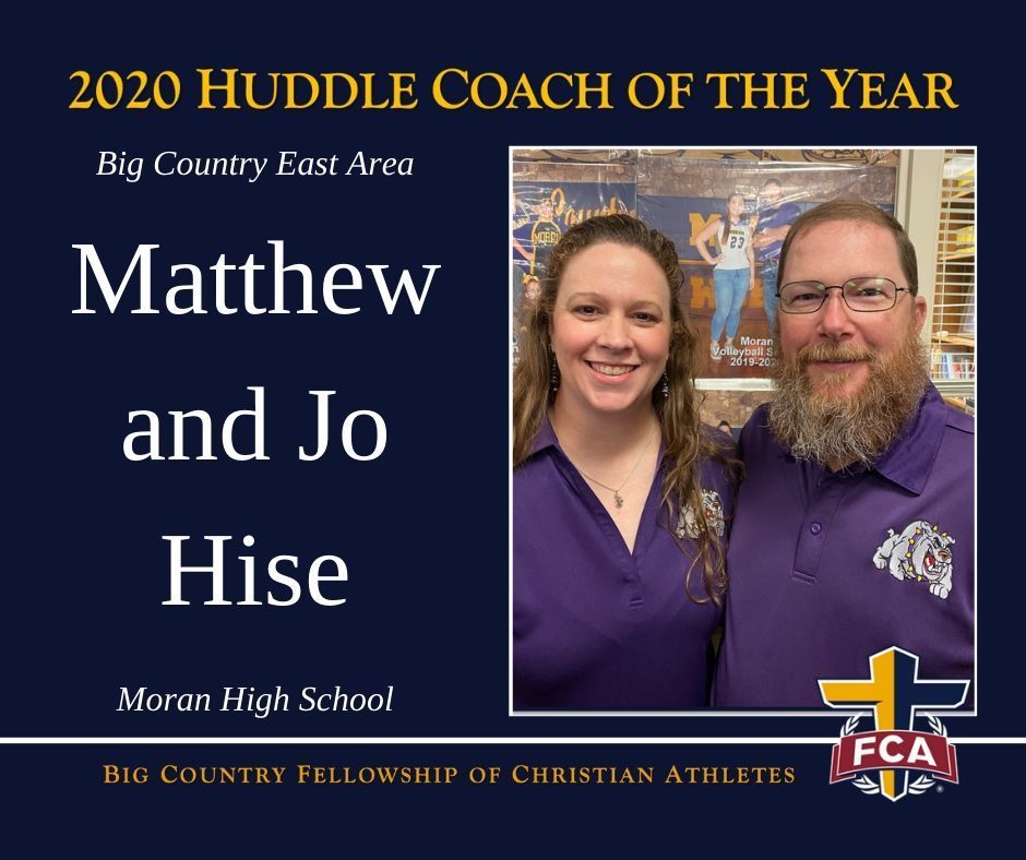 Moran's Matthew and Jo Hise Named Big Country East Huddle Coaches of ...