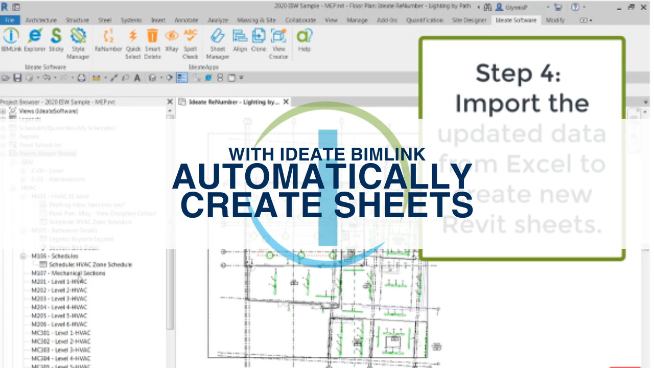Automatically Create Sheets with Ideate BIMLink