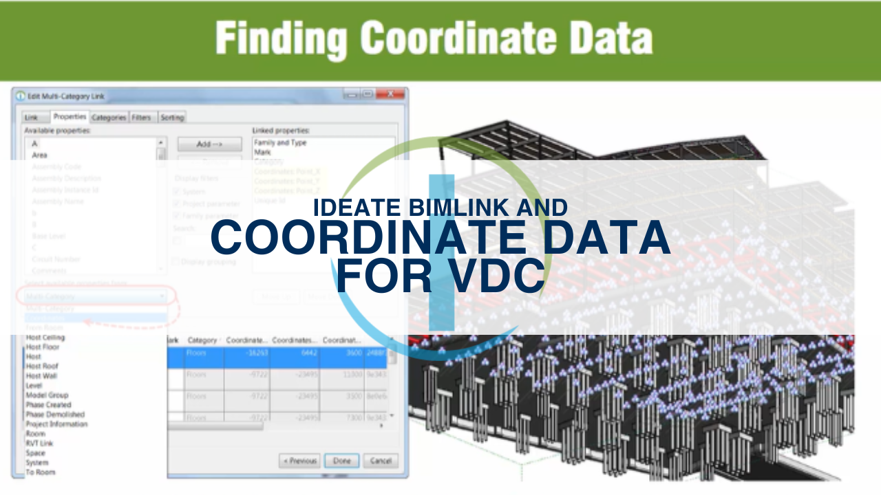 Ideate BIMLink and Coordinate Data for VDC