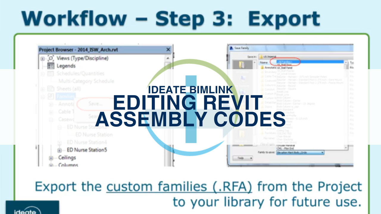 Ideate BIMLink - Editing Revit Assembly Codes