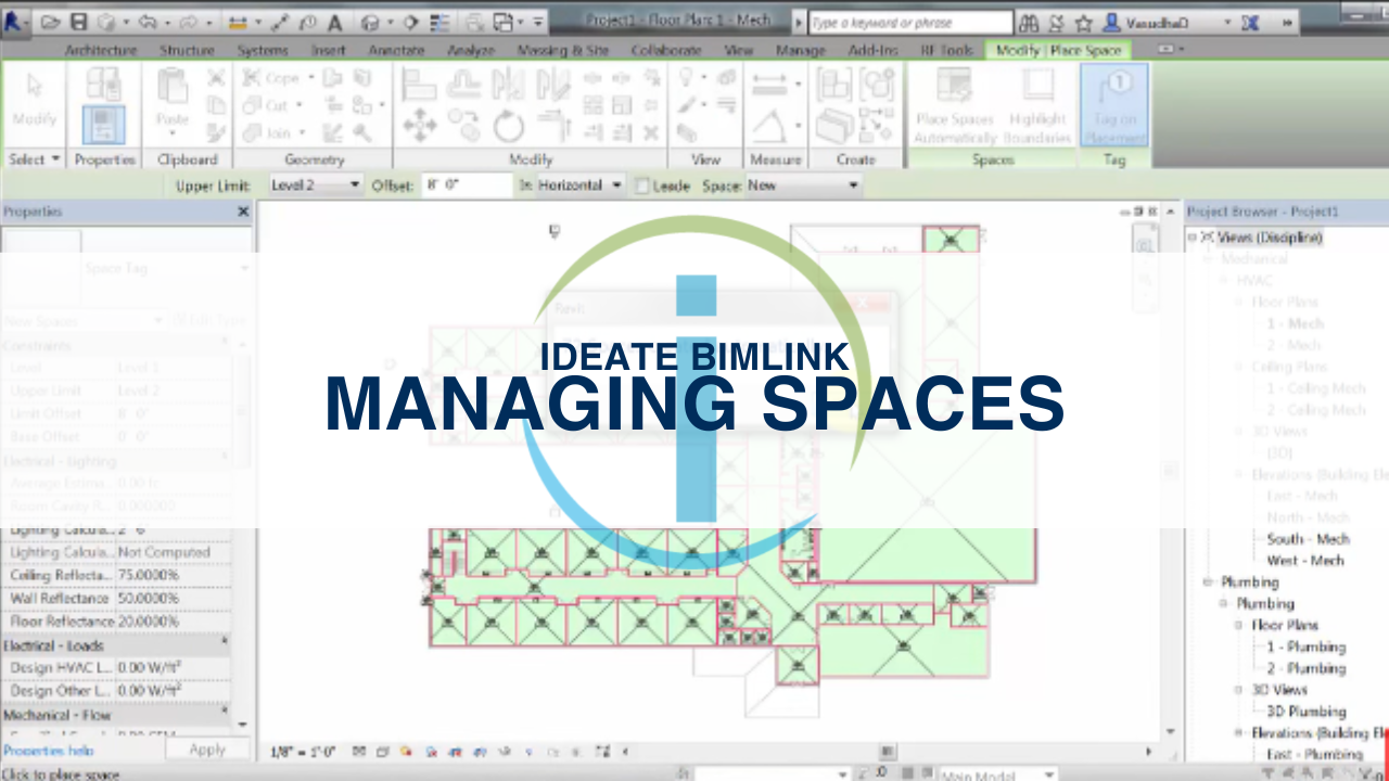 Ideate BIMLink - Managing Spaces