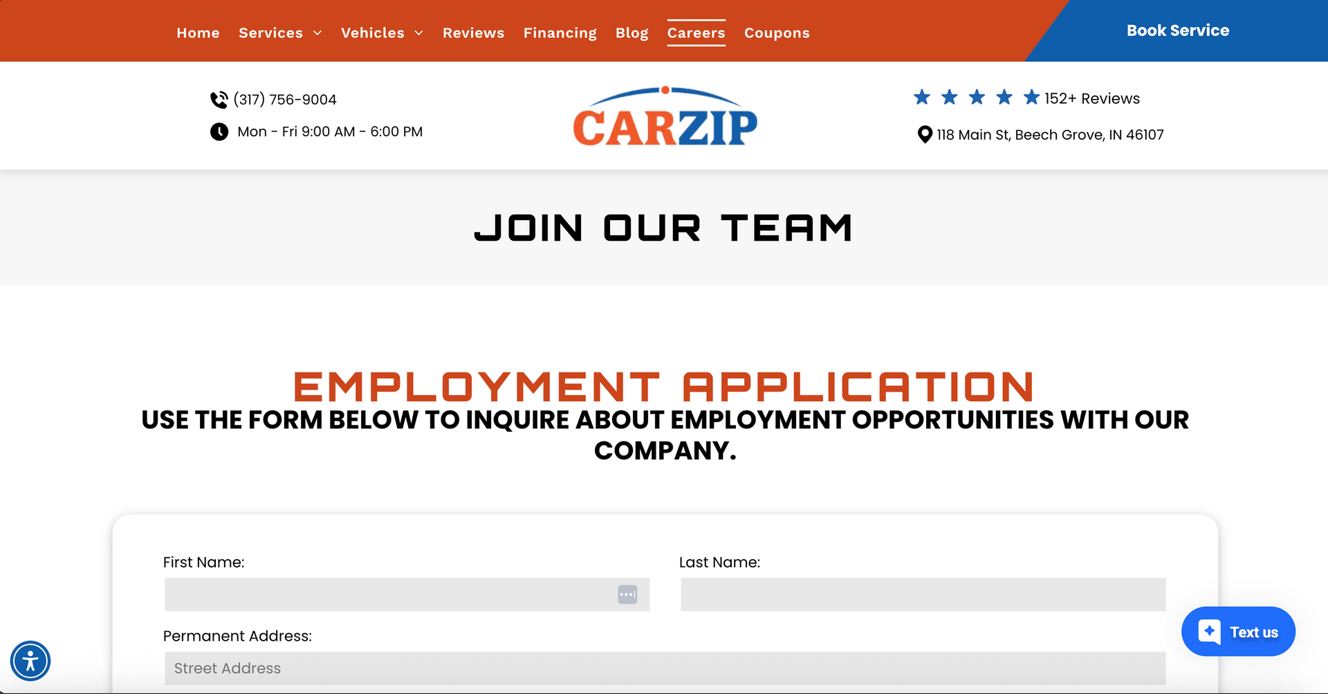 Auto Repair Careers in Beech Grove, IN | CarZip Service