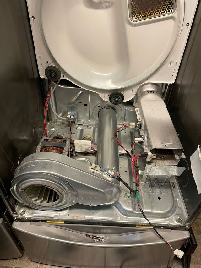 inside clothes dryer