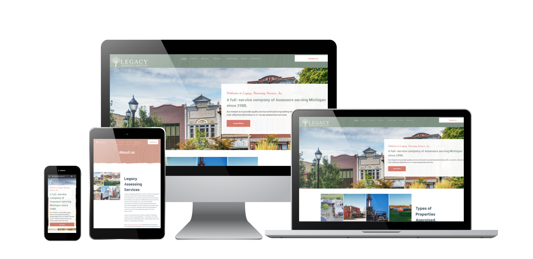 New Responsive Website - Legacy Assessing Services