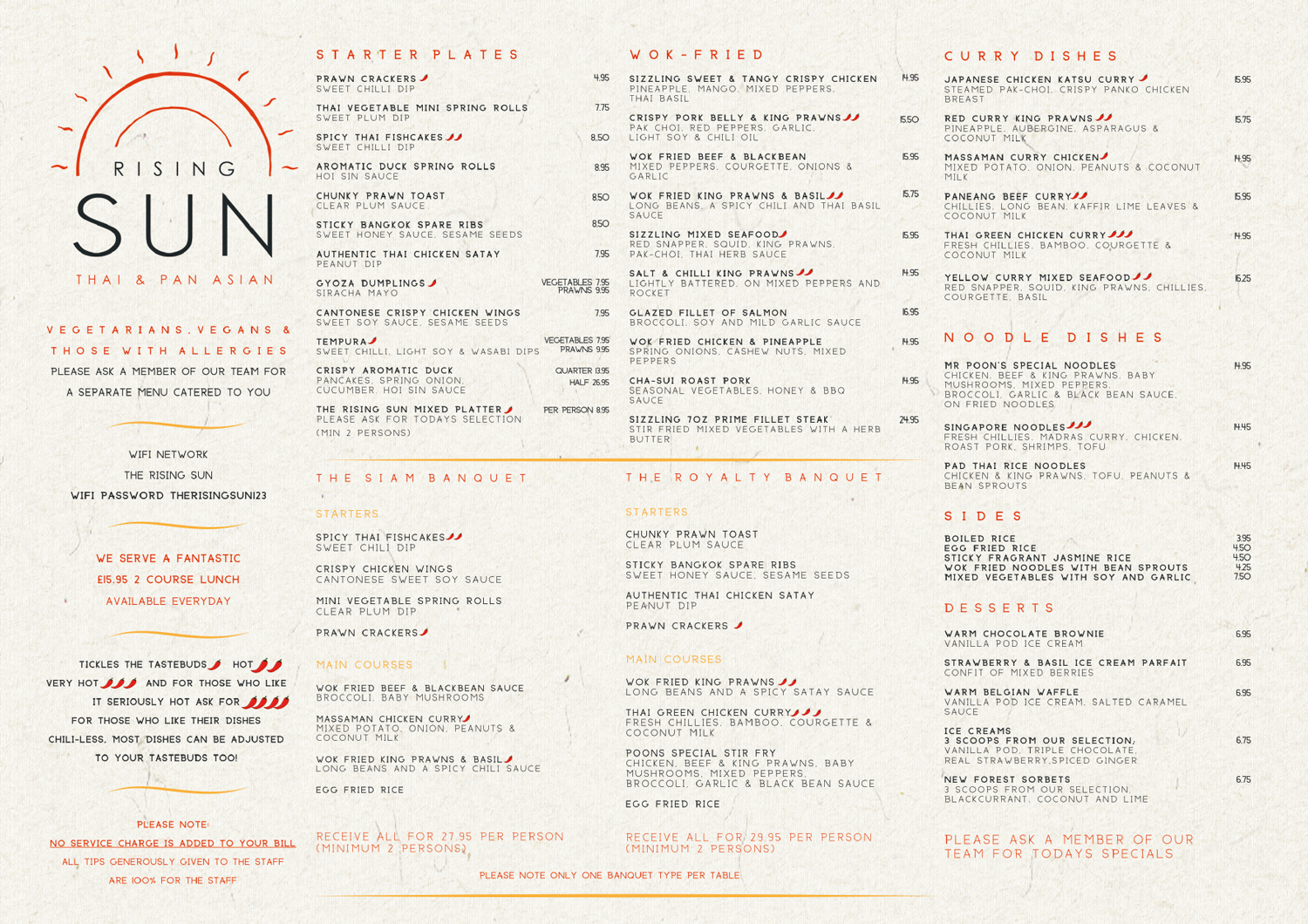 The Rising Sun Pub Christchurch Dorset Serving Award Winning Thai Food