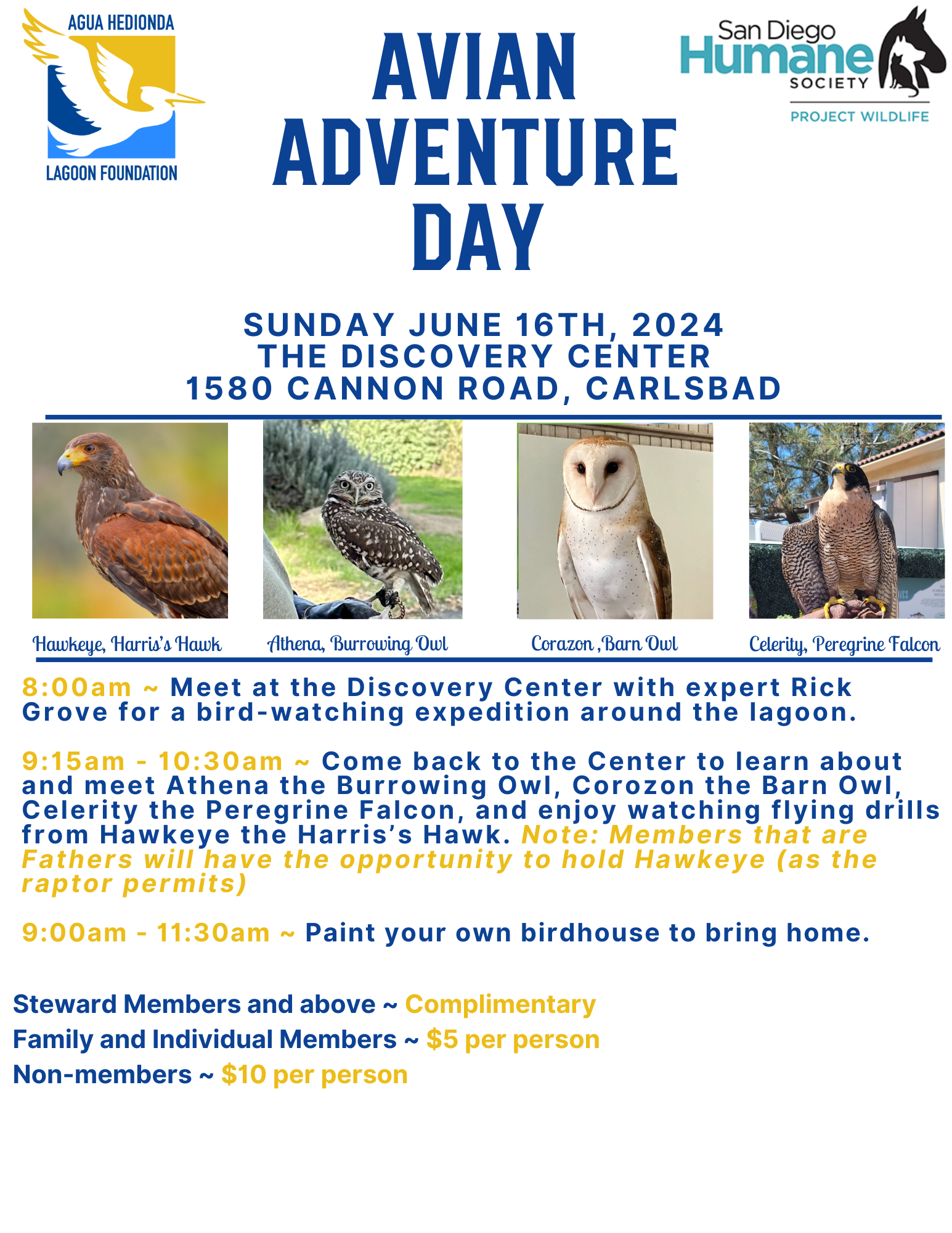 Avian Adventure Day | Agua Hedionda Lagoon Foundation