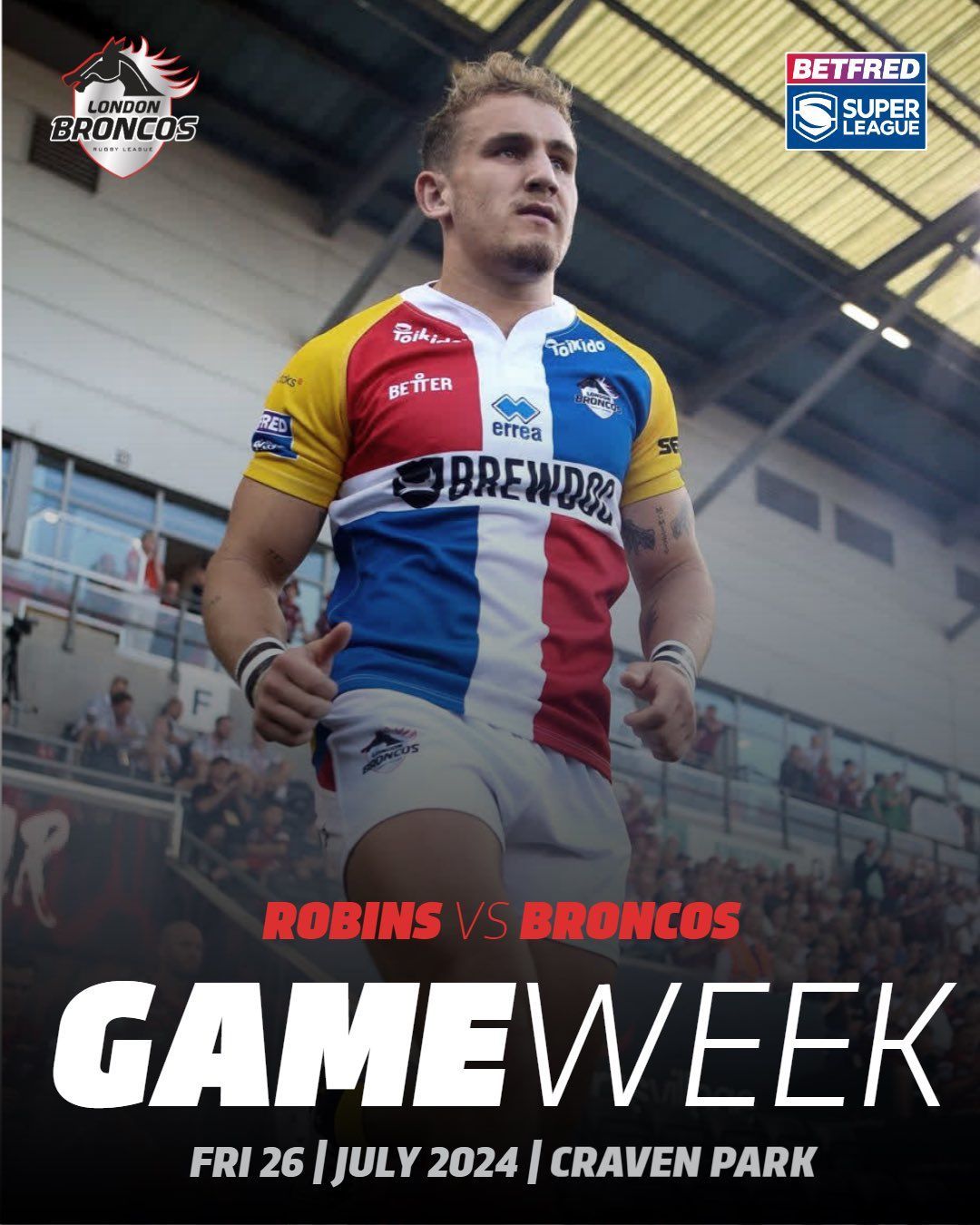 London Broncos Rugby League 2024 Pre-Season Schedule