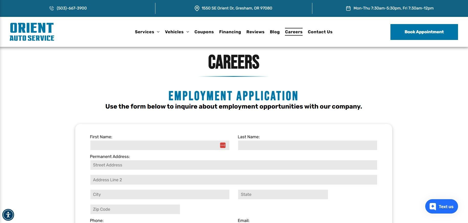 Auto Repair Jobs in Gresham, OR | Orient Auto Service