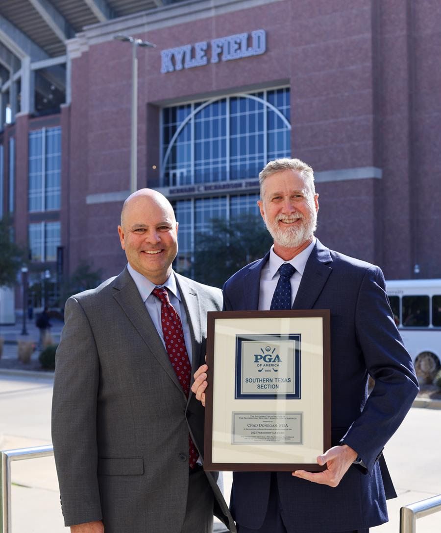 Chad Donegan, PGA Awarded STPGA President's Award!