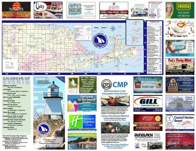 Ottawa County Ohio Road Map