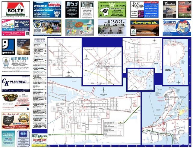 Ottawa County Ohio Road Map