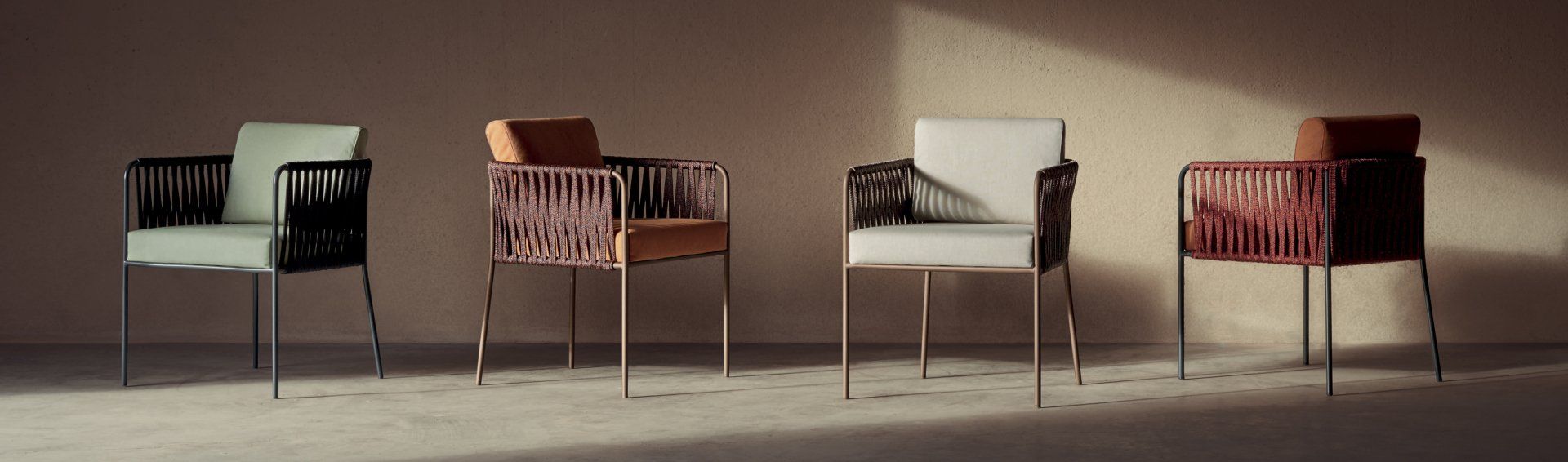 Expormim Outdoor Furniture exhibited in VIP Environment showroom