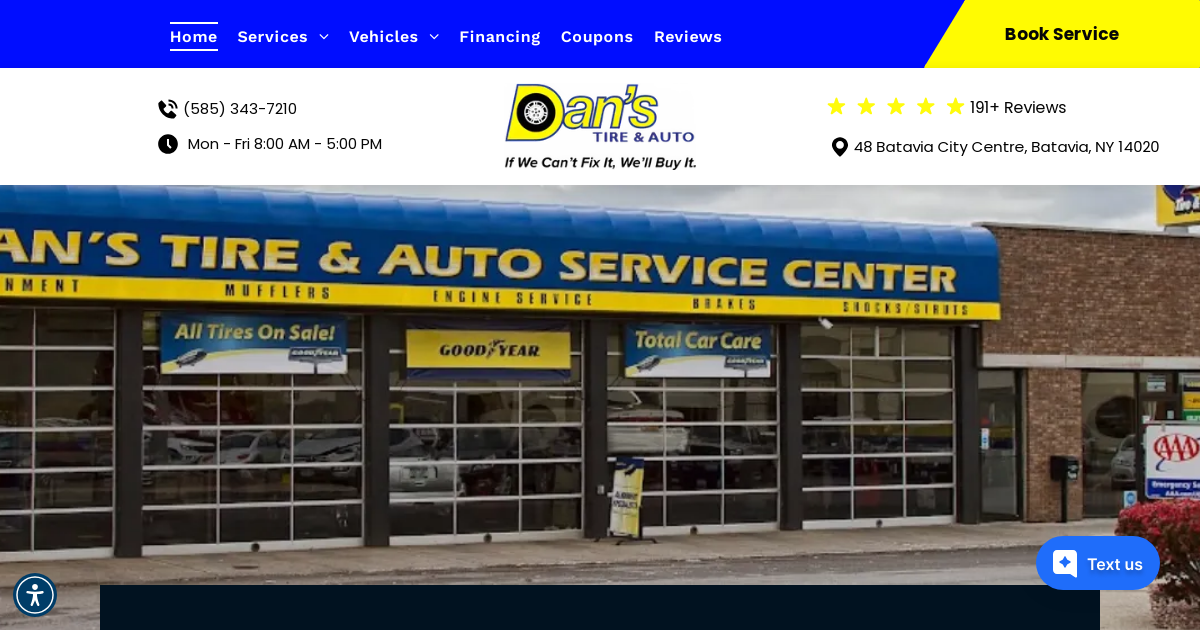 State Inspection Services in Batavia, NY | Dan's Tire & Auto