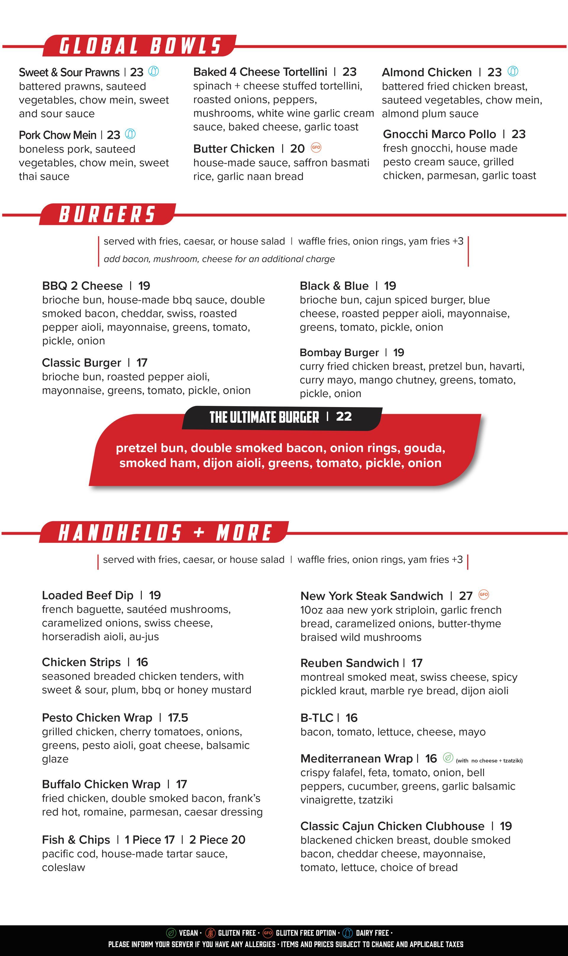 Cobblestone - The Menu