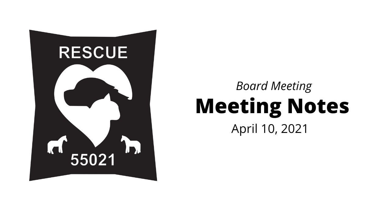 Board Meeting April 10th, 2021