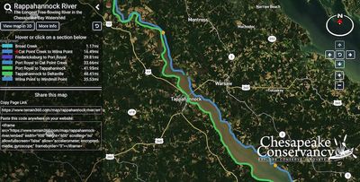 Rappahannock River Map
