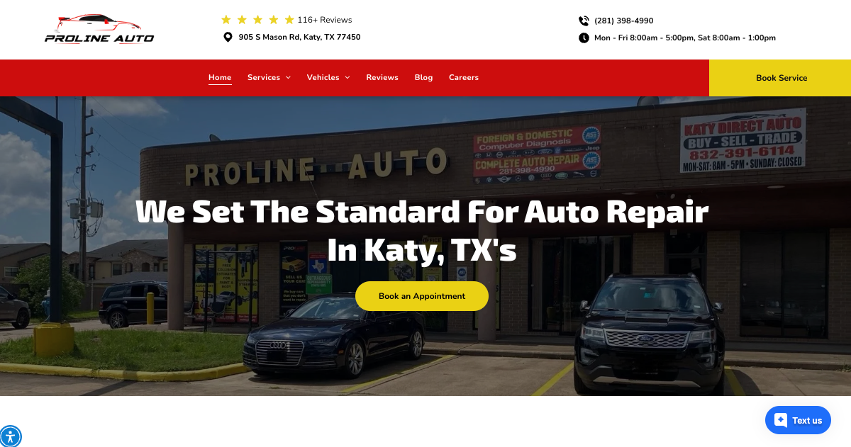 Reliable Auto Repair Service in Katy, TX | Proline Auto