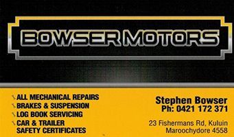 Mechanic in Maroochydore | Bowser Motors