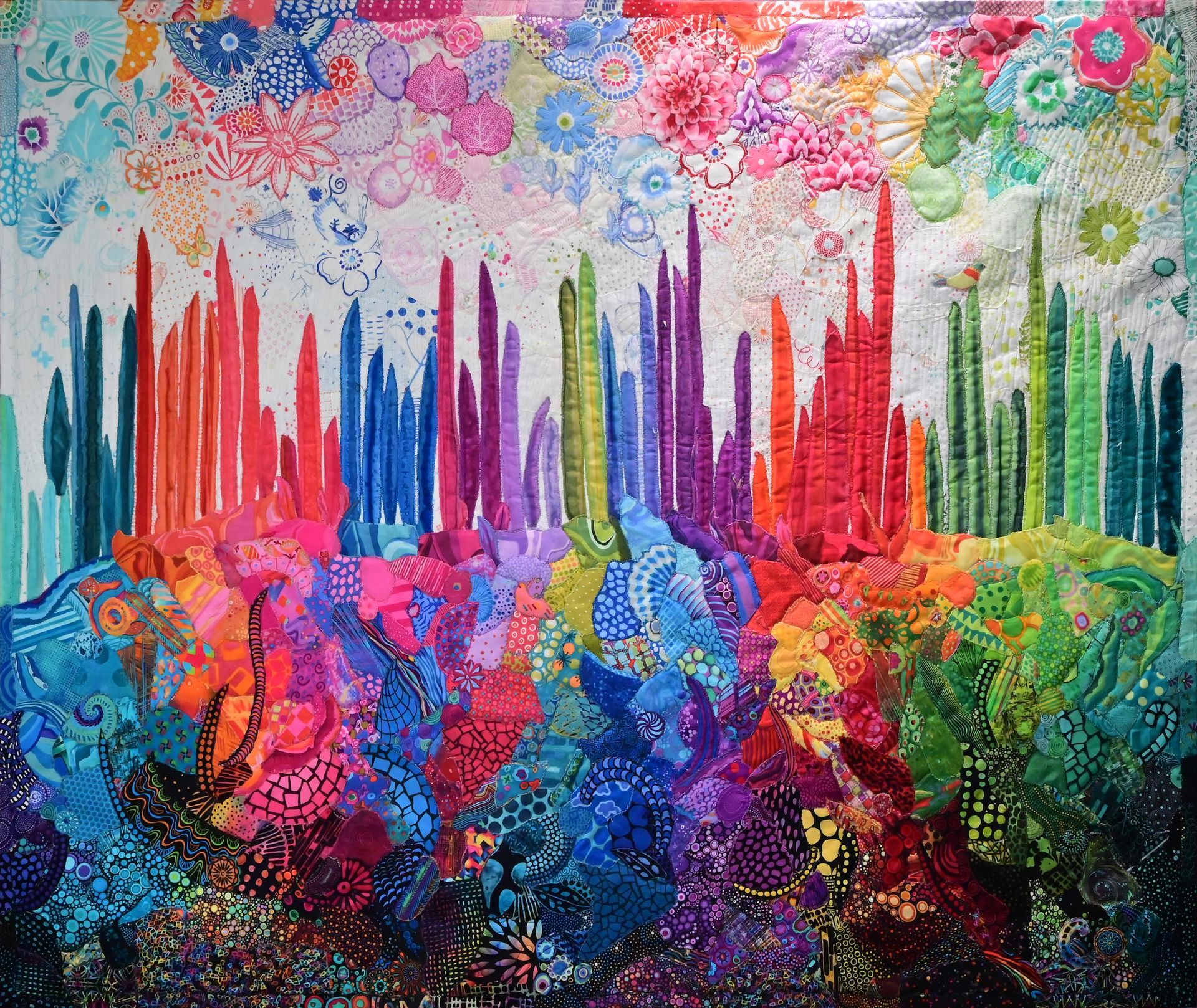 Collage Quilt Gallery Studio Carly Mul Quilt Making