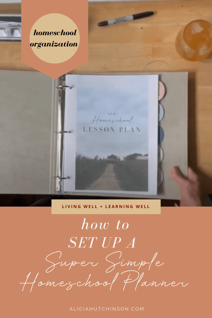 How to Set Up a Super Simple Homeschool Planner