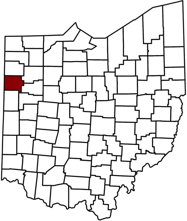 Van Wert Ohio County Map Galleries Western Buckeye Educational