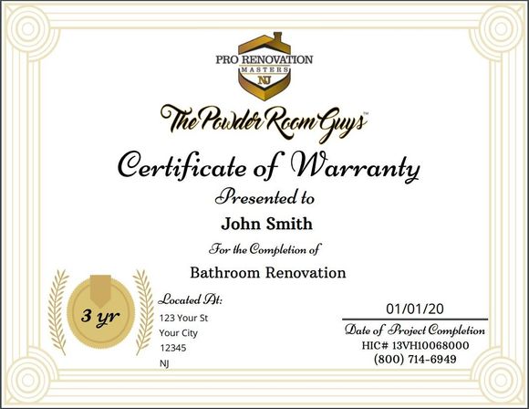 NJ Bathroom Remodeling Contractors - The Powder Room Guys