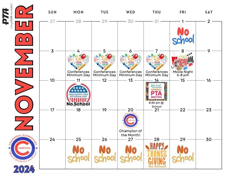 PTA CALENDARS