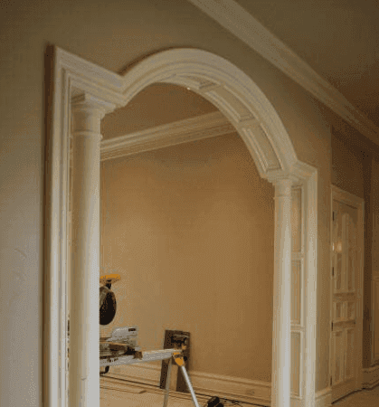 Horizontal Extensions | Interior Columns and Arch Moulding