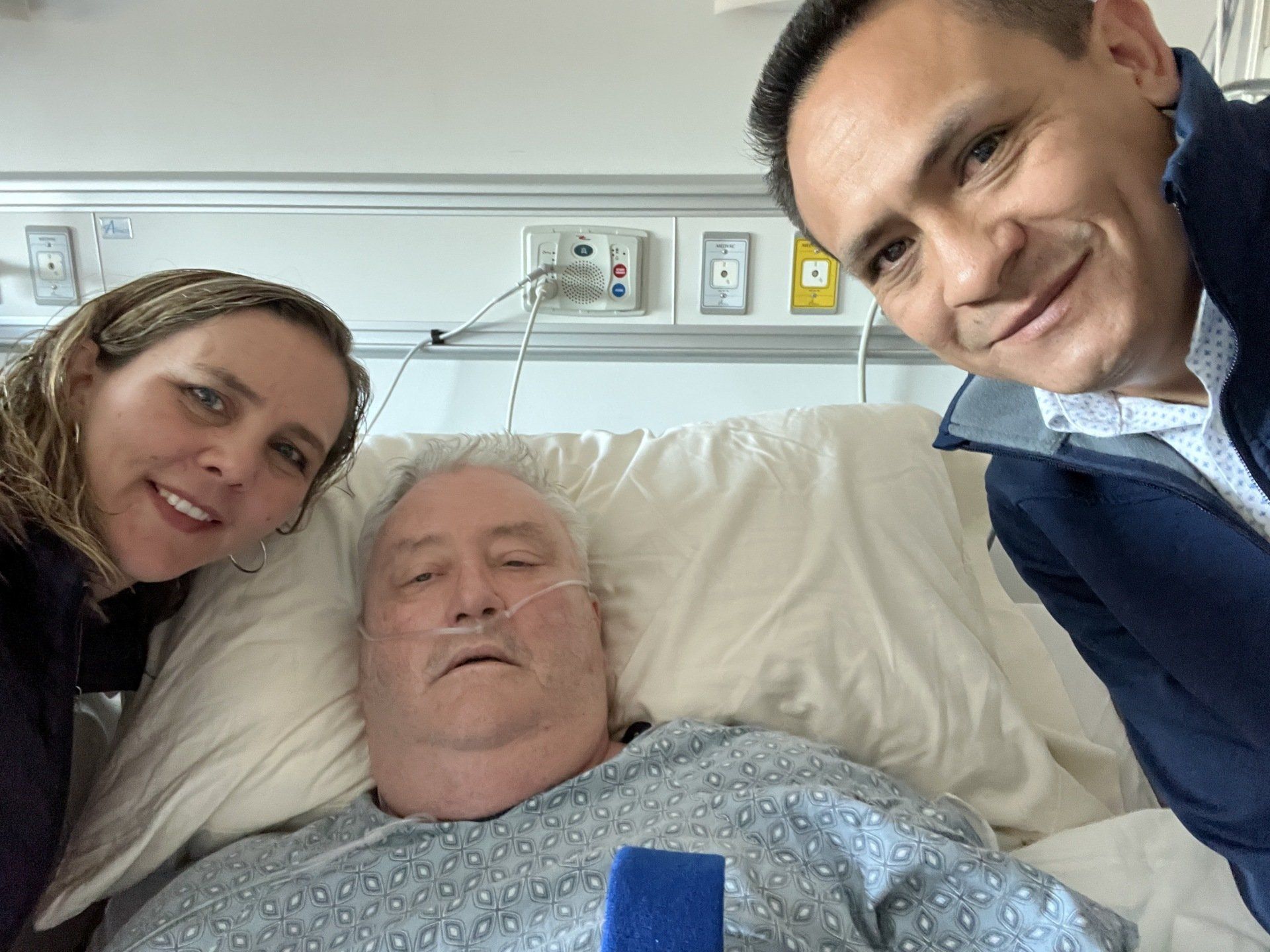 Flew out of the hospital