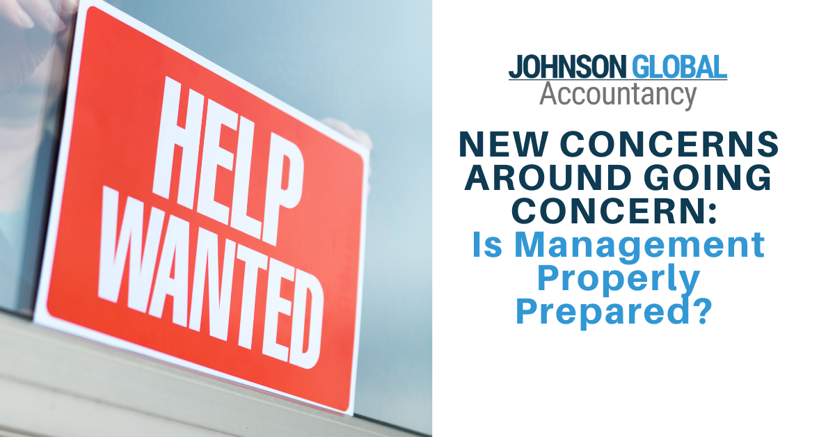 New Concerns around Going Concern: Is Management Properly Prepared?