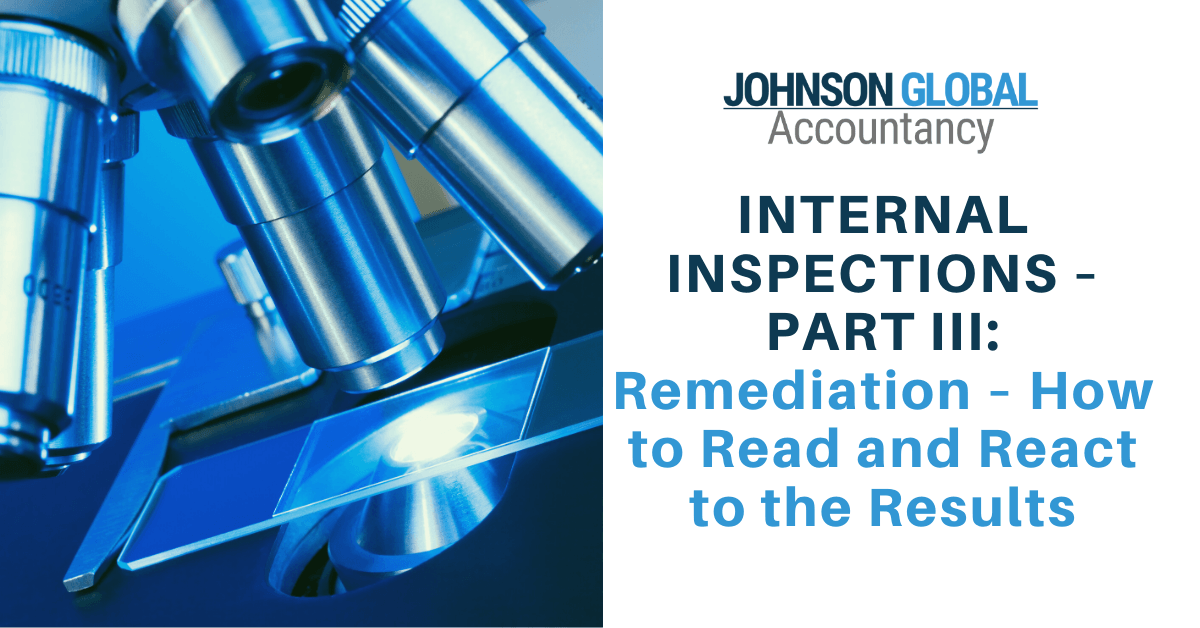 Internal Inspections – Part III: Remediation – How to Read and React to ...