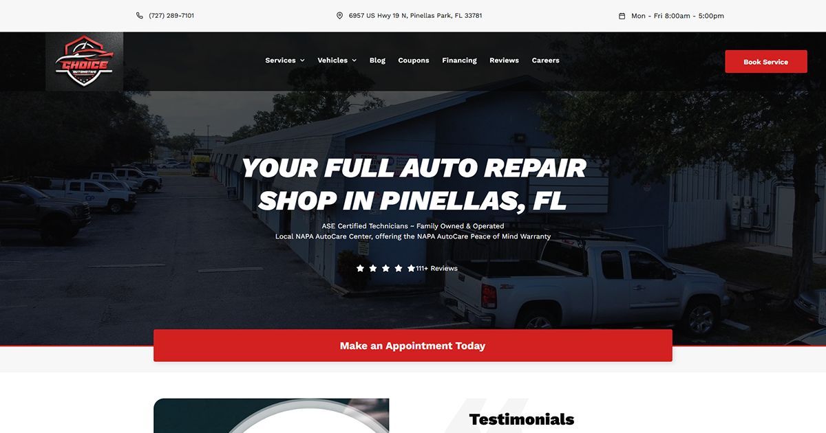 Auto Mechanic in Pinellas Park, FL | Choice Automotive