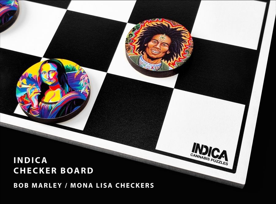 Marijuana Themed Checkerboard Sets | Indica Puzzles