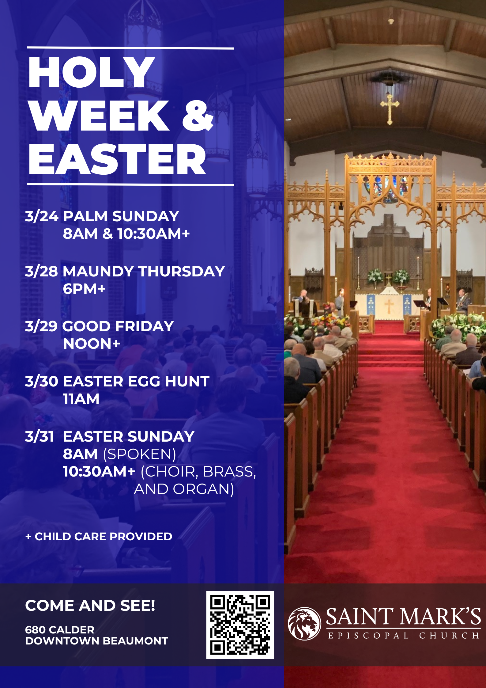 An Invitation to Holy Week at St. Mark's