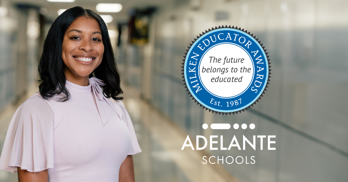 Adelante Principal Honored with Milken Educator Award