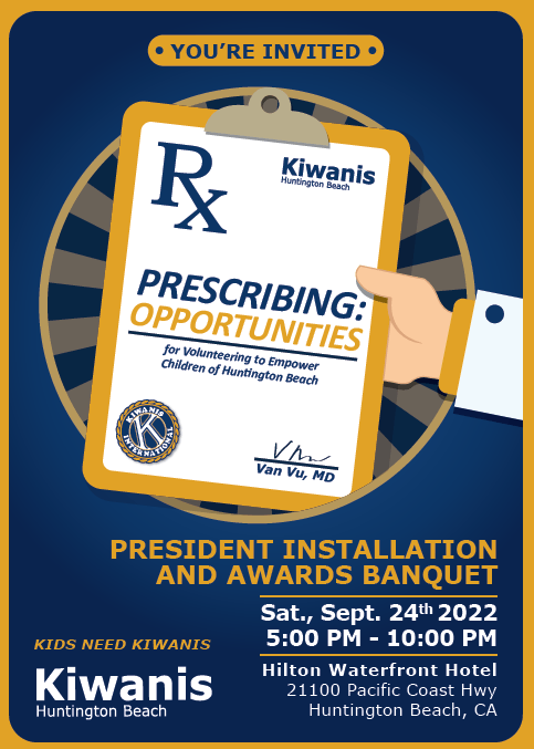 Kiwanis Club of Huntington Beach Installation Dinner