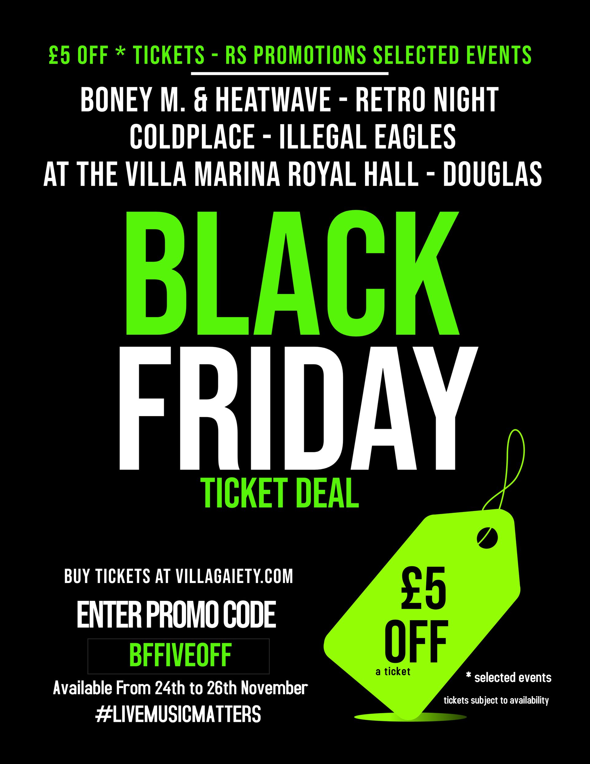 RS Promotions IOM, Promoters of Live! Music & Comedy Events