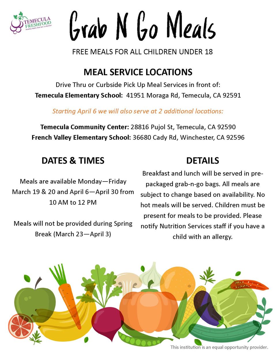 Information on Local School Nutrition Programs
