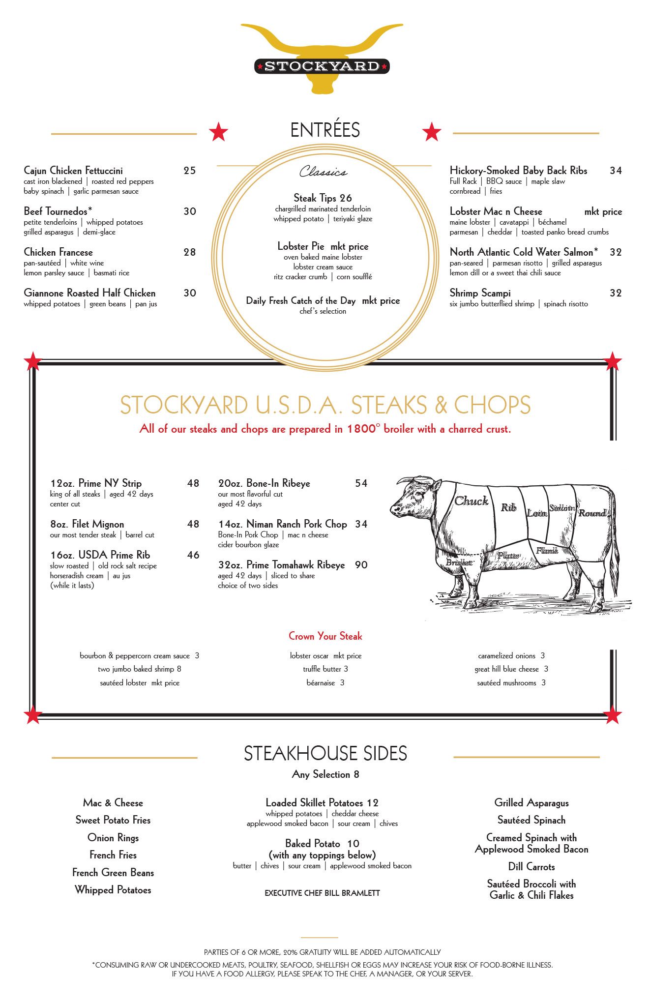 Main Menu - Stockyard Restaurant Boston's Best Steakhouse