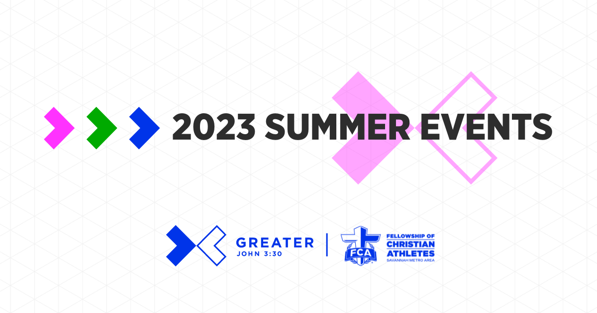 Savannah Area FCA 2023 Summer Events